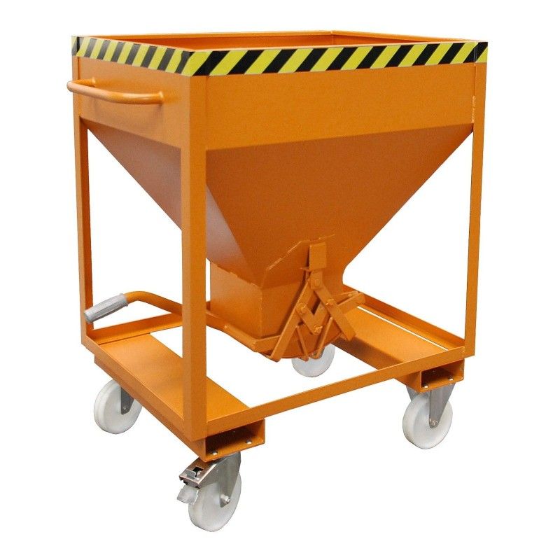 Silo Container, painted, orange yellow, controlled download...