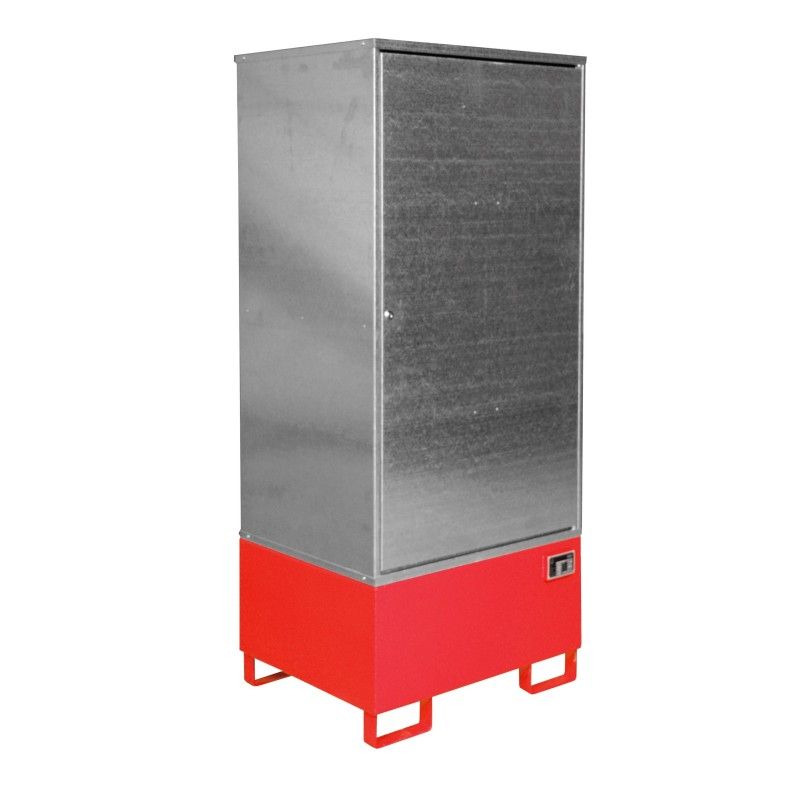 Cabinet for dangerous materials, painted, red fire, Almacenami...