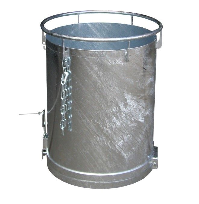 Container cylindrical, hot galvanized, the first of his...